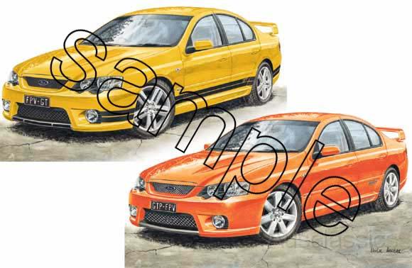 Ausclassics Custom Artworks /Mike Harbar Fine Artworks/Ford/Ford Falcon ...